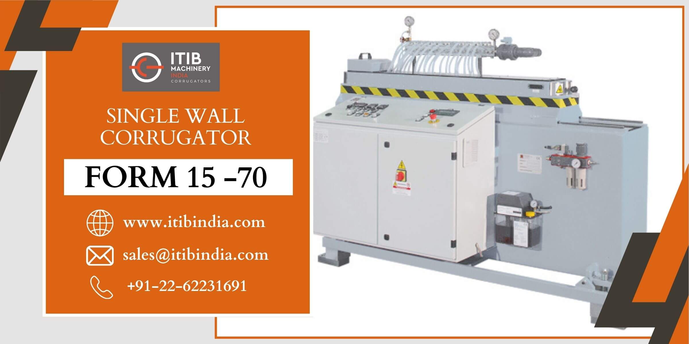 Superior & Energy-efficient Form 15-70 Single Wall Corrugator - ITIB India